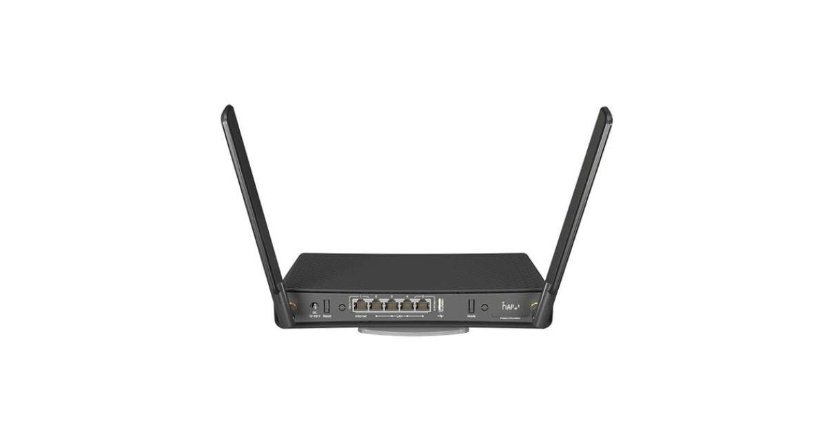 MikroTik hAP ac3 RBD53iG-5HacD2HnD AC1200 5xGbE LAN Külső antennás Dual ...