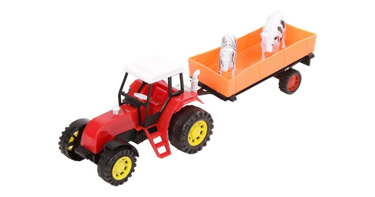 Játékautó - Lendkerekes Traktor Állatszállító - 30 cm | Pepita.hu
