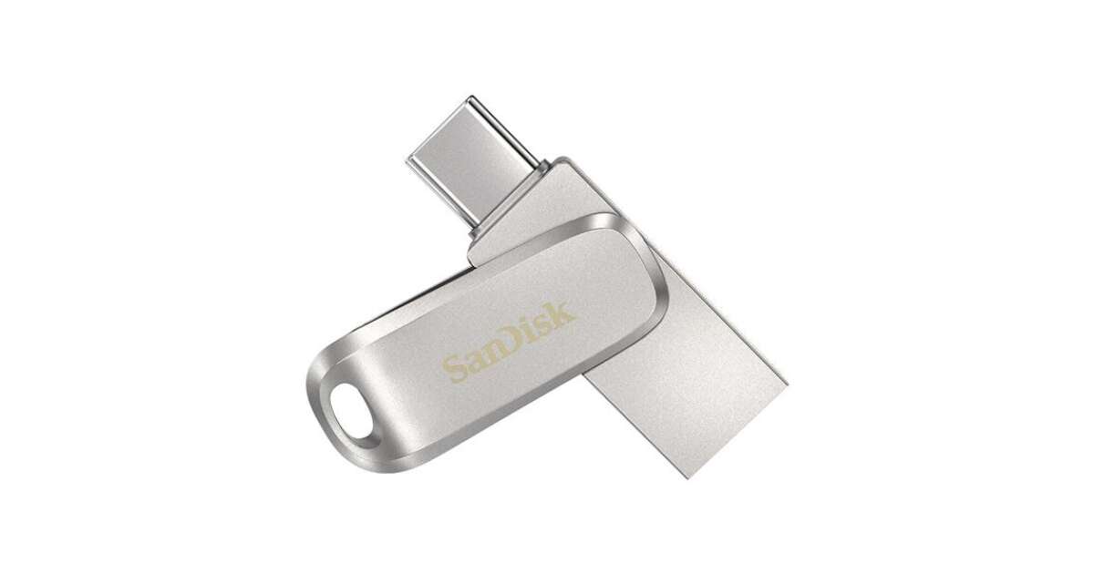 Unitate flash Sandisk 1TB USB3.1/Type-C Dual Drive Luxe Silver (186467 ...