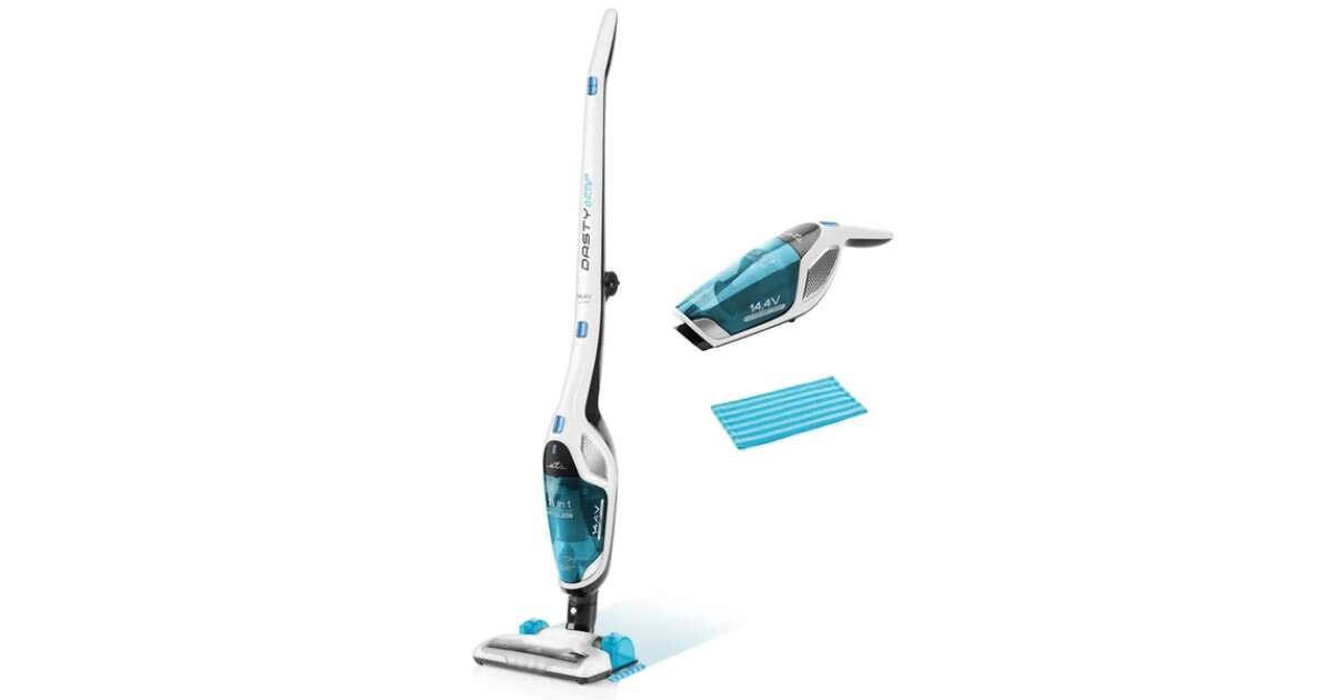 Eta 3447 90010 Dasty AquaPlus Kabelloser Staubsauger, Weiß-Blau ...