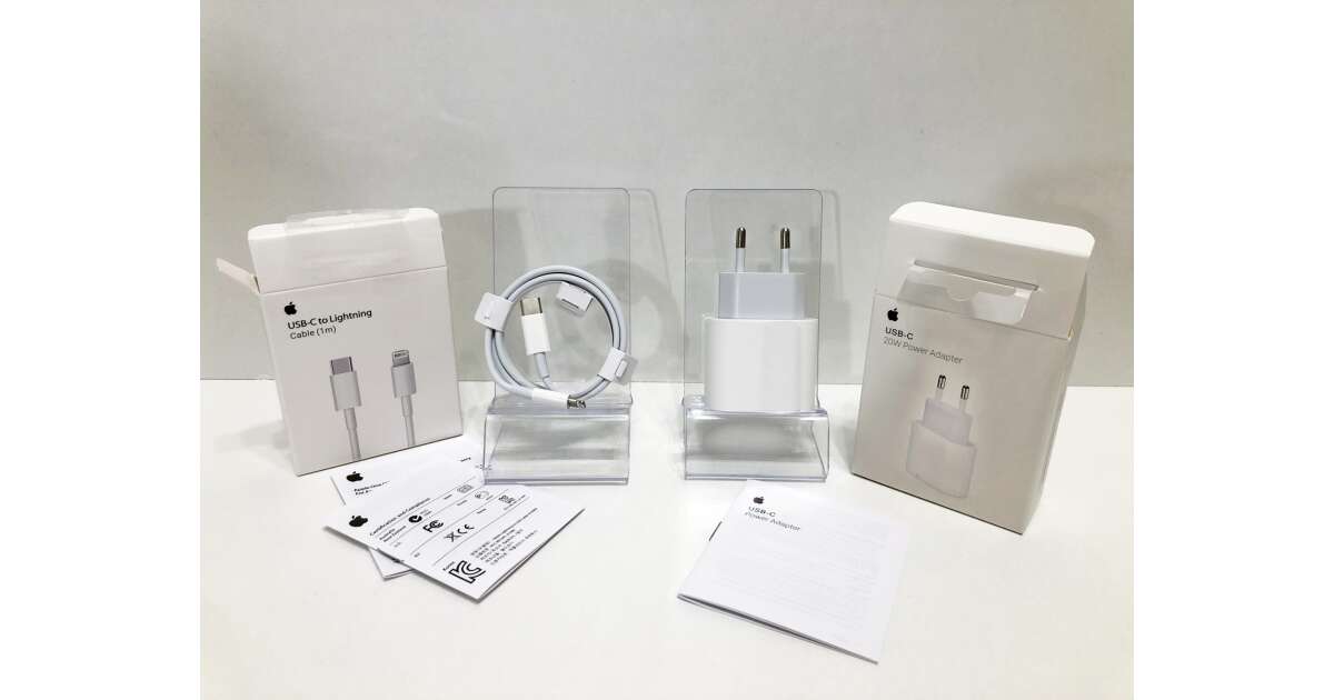 Eredeti GyÁri Apple 20w Usb C Hálózati Gyorstöltő Adapter Type C