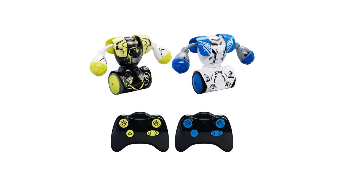 2 DB ROBOTBÓL ÁLLÓ KÉSZLET RÁDIÓVEZÉRLÉSŰ ROBO KOMBAT ROBOTOKKAL ...