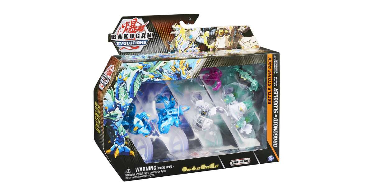 Bakugan s4 pachet starter 4 piese Dragonoid, slugger, Nillious si ...