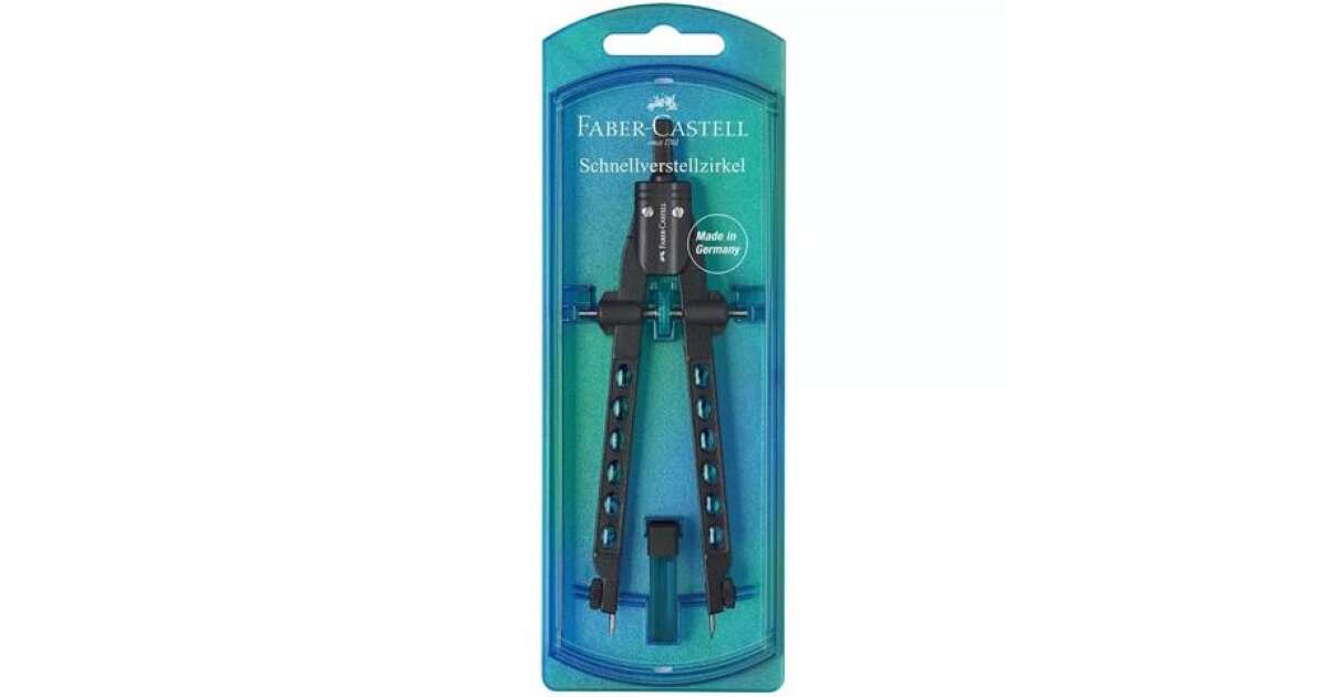 Faber-Castell: Factory gyöngykék körző gyorsállítóval | Pepita.hu