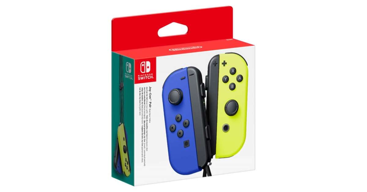 Nintendo Switch Joy-Con Blue/Neon Yellow kontroller pár | Pepita.hu