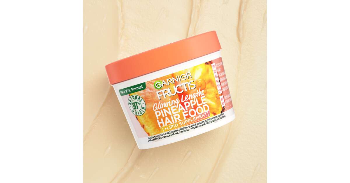 Garnier Fructis Hair Food Glowing Lengths Pineapple 3in1 Hair Mask for ...