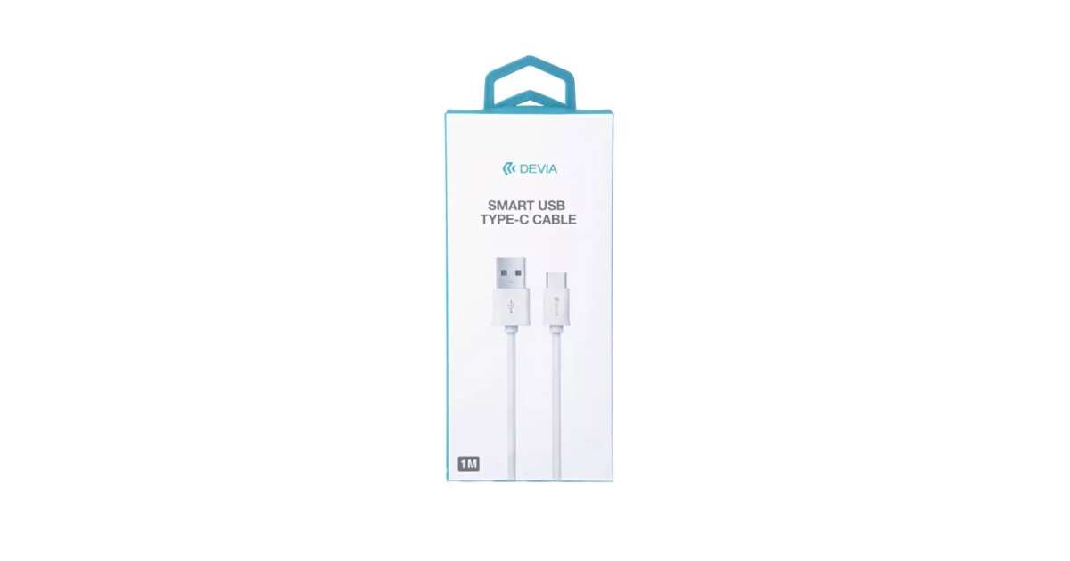 Devia ST993405 Smart 1m USB Type-C v2.0 fehér adatkábel ST993405 ...