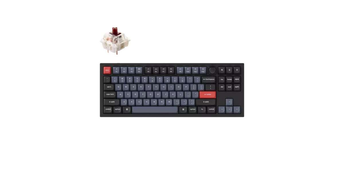 Keychron Q3 Swappable RGB Backlight Knob USB angol Gateron G Pro Brown ...