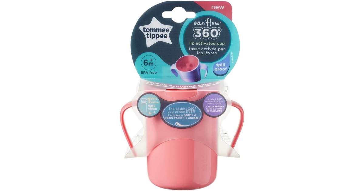 Tommee Tippee 360° Itatópohár 6 hó 200 ml #korall | Pepita.hu