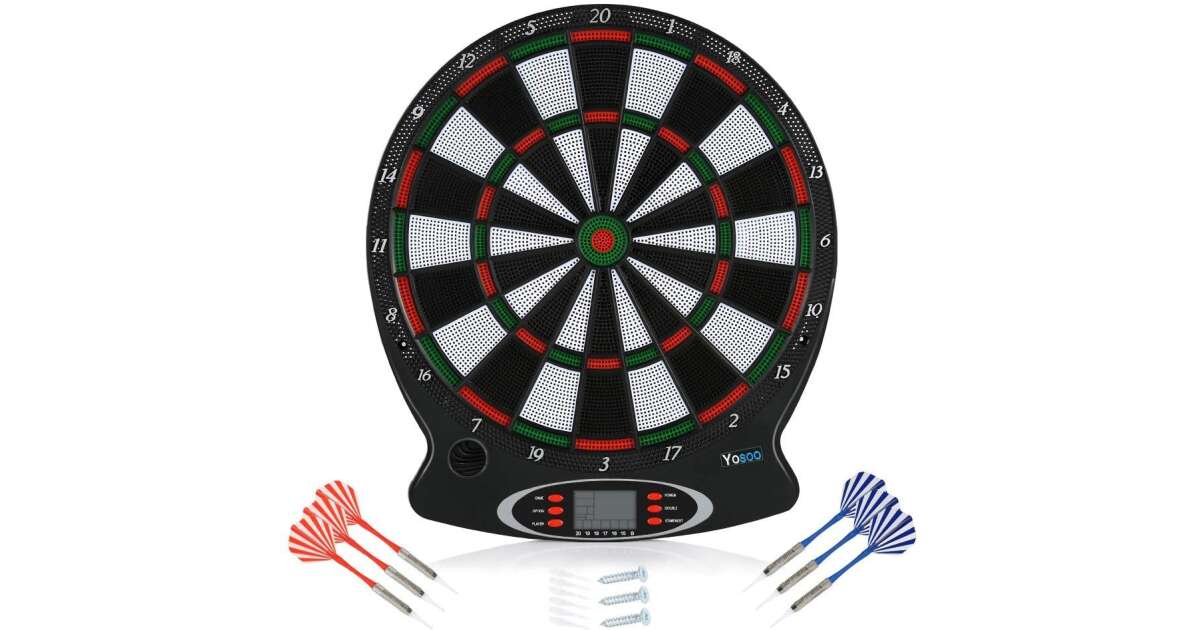 Elektronikus Darts Tábla - 8 Játékos - 159 Játékvariáció | Pepita.hu