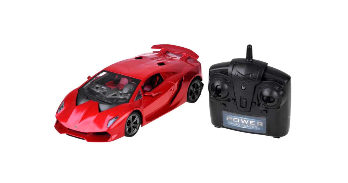 Lamborghini piros színű távirányítós autó | Pepita.hu