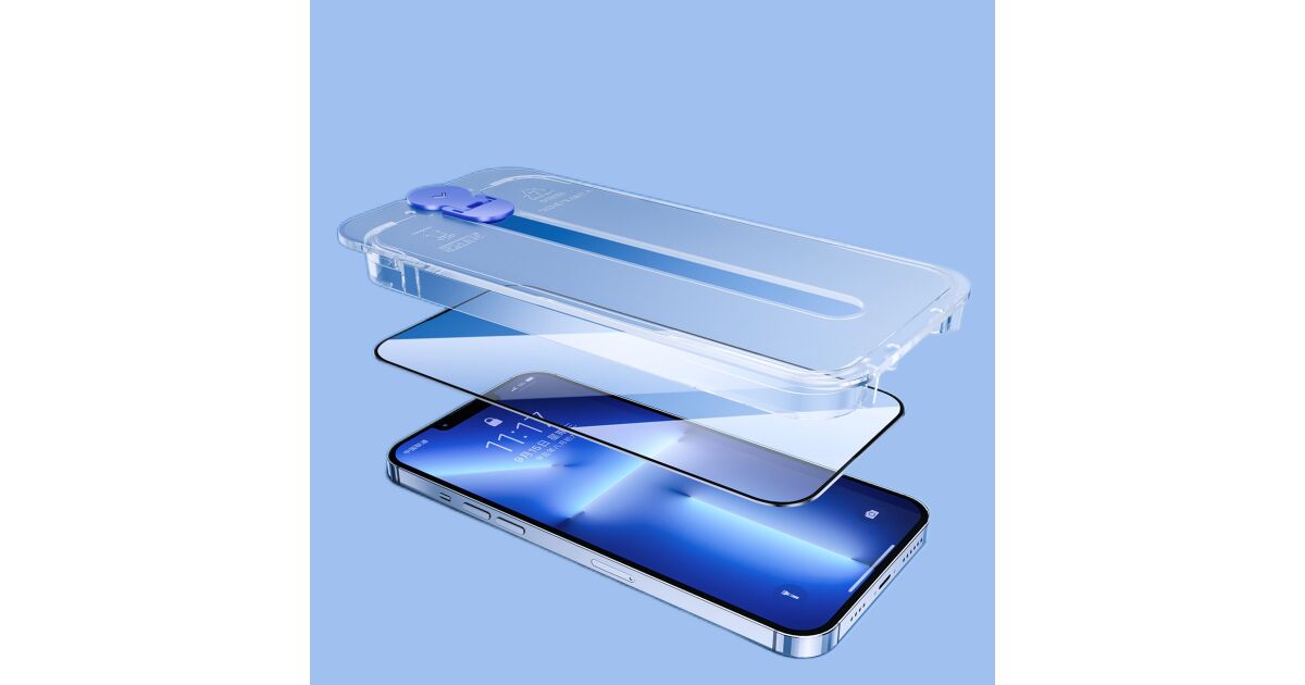 Apple Iphone 14 Pro Max Joyroom Knight Glass Film with Mounting Frame ...