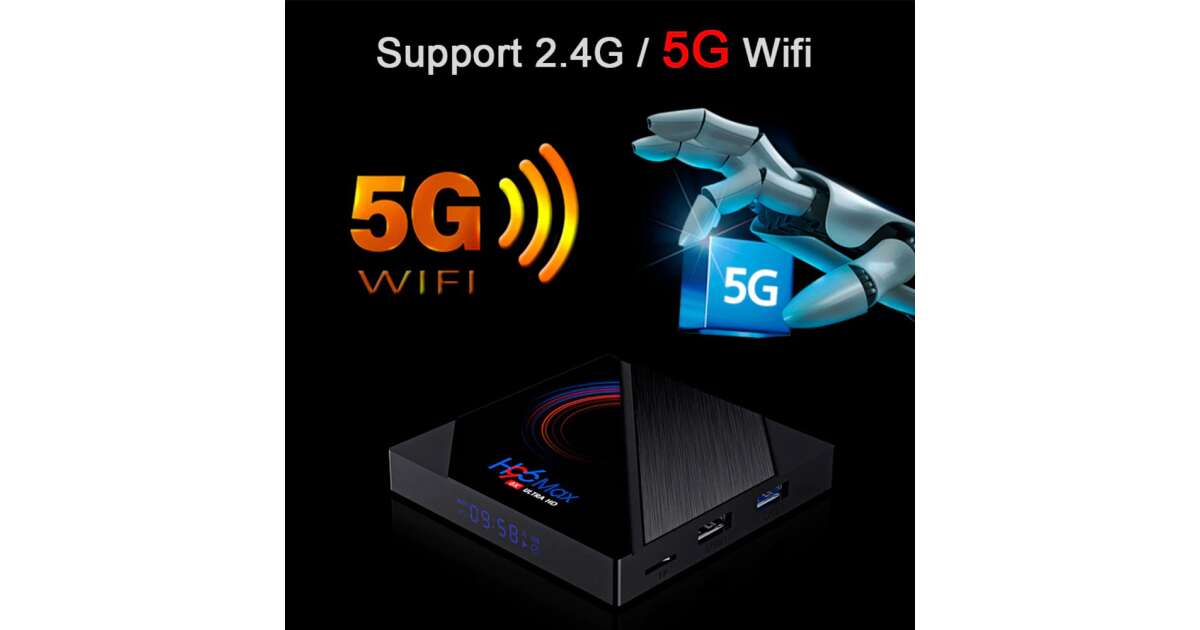 H96 Max TV okosító 4K Android HD TV BOX | Pepita.hu
