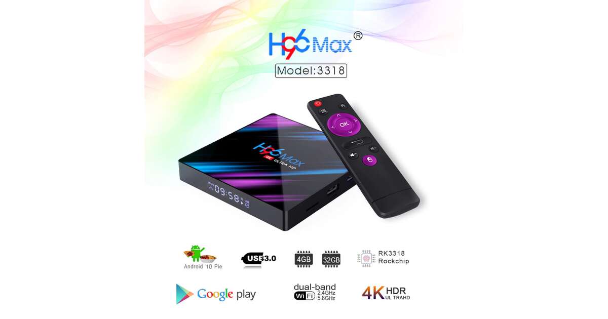 H96 Max TV okosító 4K Android HD TV BOX | Pepita.hu
