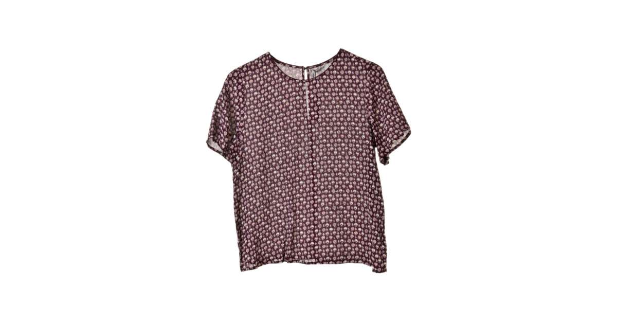 Pieces női Blúz - Virág #bordó | Pepita.hu