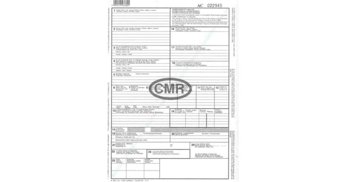 B.CMR A4 6lapos álló Nemzetközi CMR fuvarlevél nyomtatvány | Pepita.hu