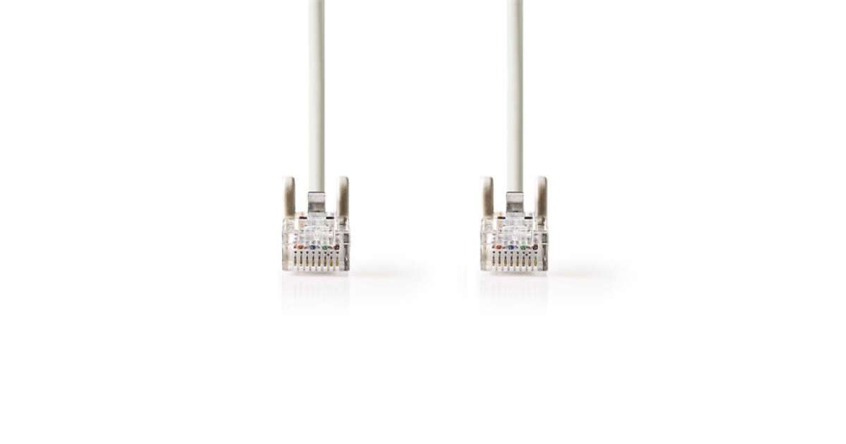 Cablu, UTP, Cat5e, asamblat - 20 m lungime - cu conector RJ-45 - Gri ...