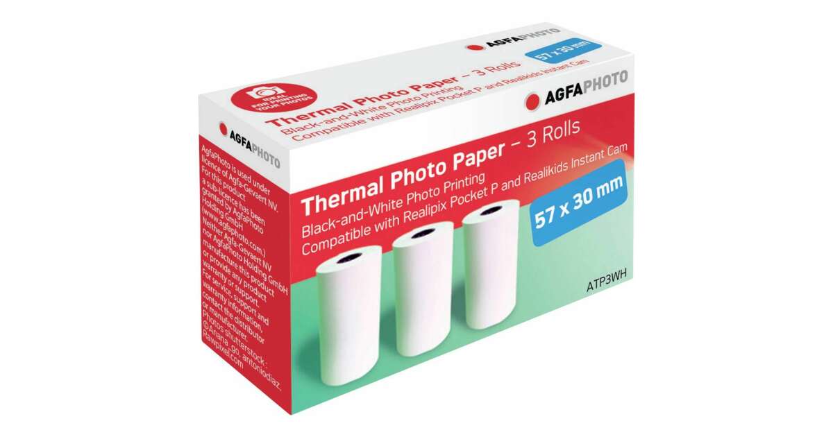 Agfaphoto Pocket Printer és Realikids Instant Nyomtató Papír 3x ...