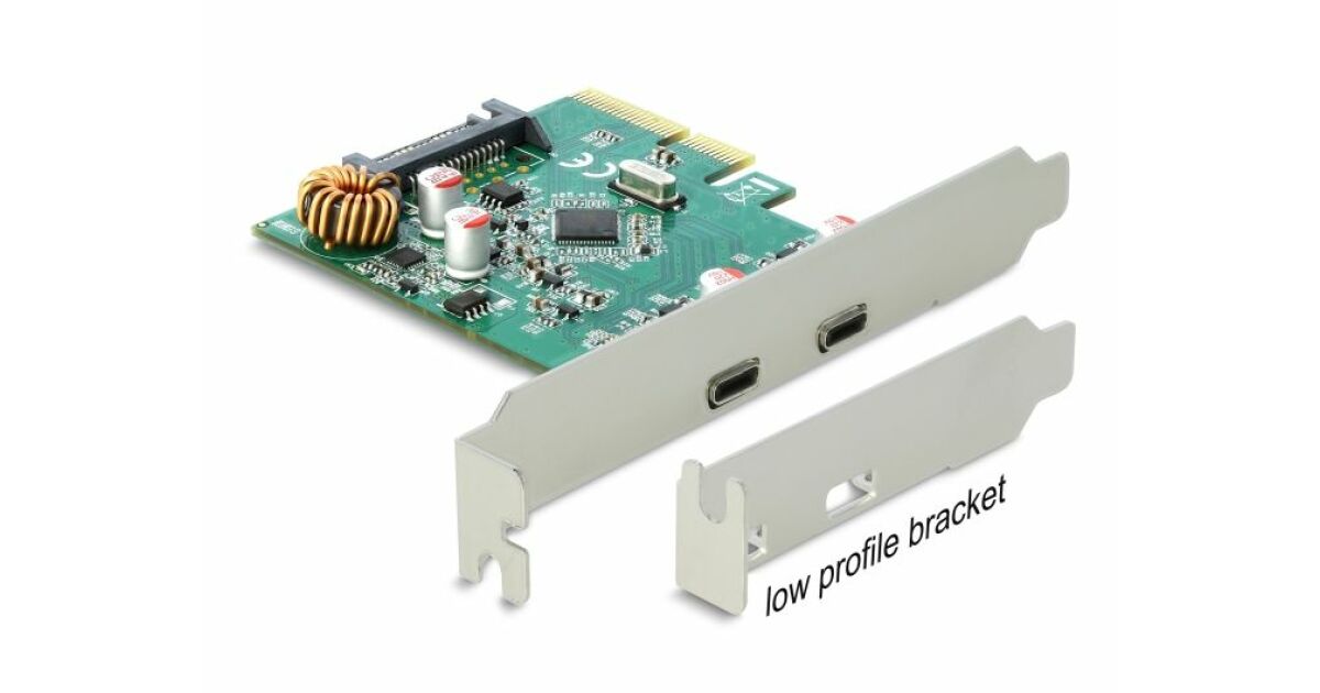 Delock PCI Express x4 Karte - 2 x externe SuperSpeed USB 10 Gbit/s (USB ...