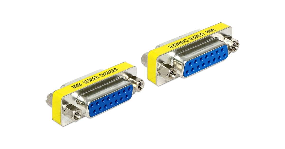 Delock Sub-D 15 pin anya > anya nemváltó adapter | Pepita.hu