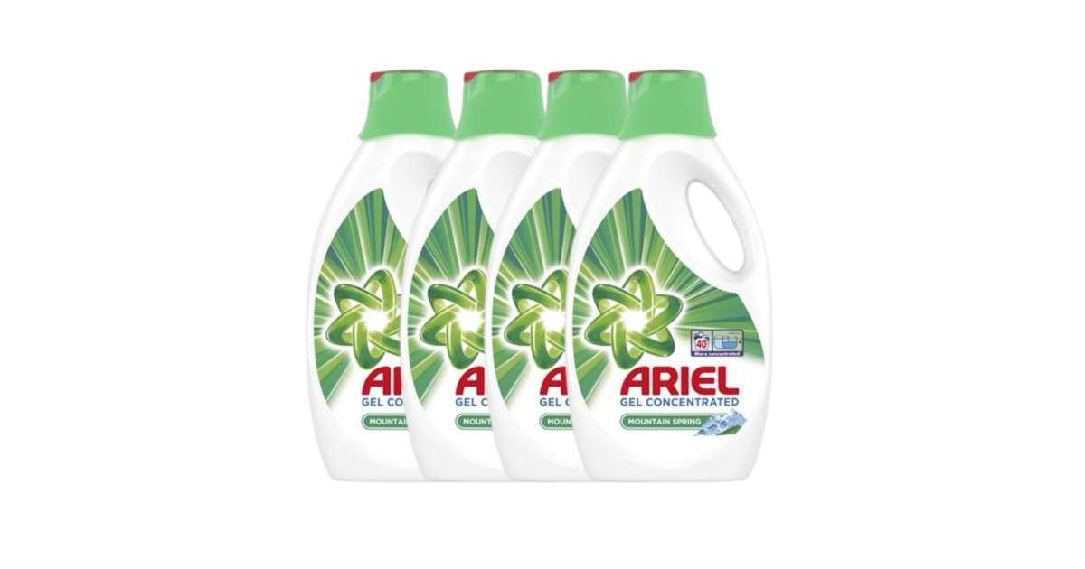 Ariel Mountain Spring folyékony Mosószer 4x 2,2L - 160 mosás | Pepita.hu