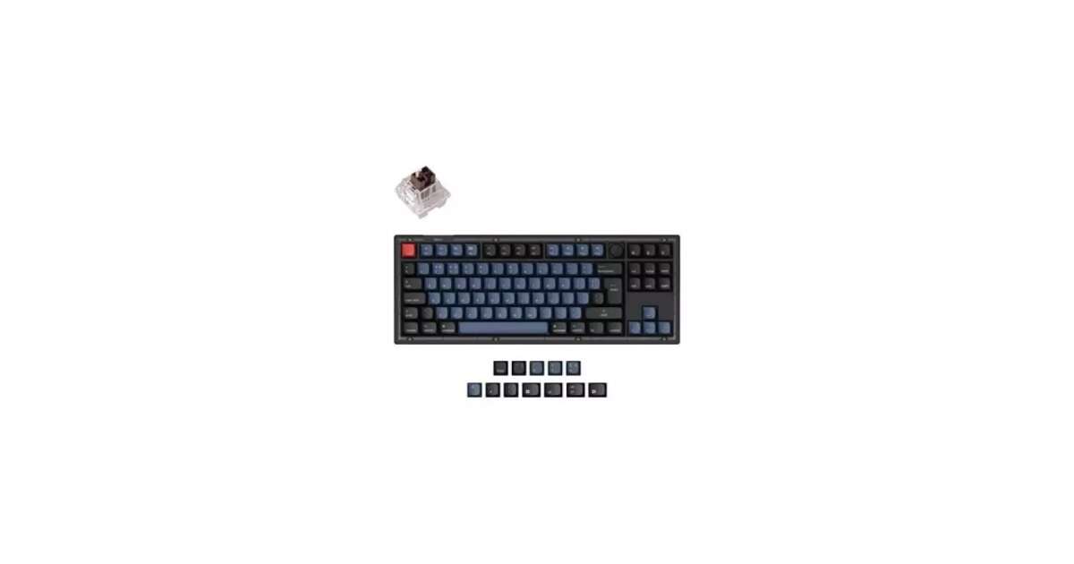 Keychron V3 Swappable RGB Backlight Brown Switch -Frosted Black - Knob ...