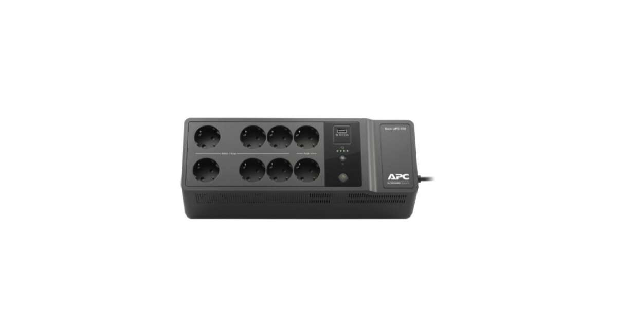 APC BE650G2-GR Back-UPS, 650 VA, 230 V, 1 port de încărcare USB ...