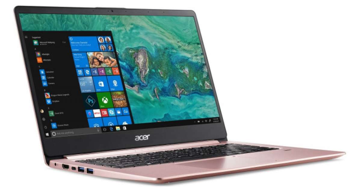 Acer Swift 1 - SF114-32-P8XW pink laptop, 14 IPS, Pentium Quad, 8 GB ...