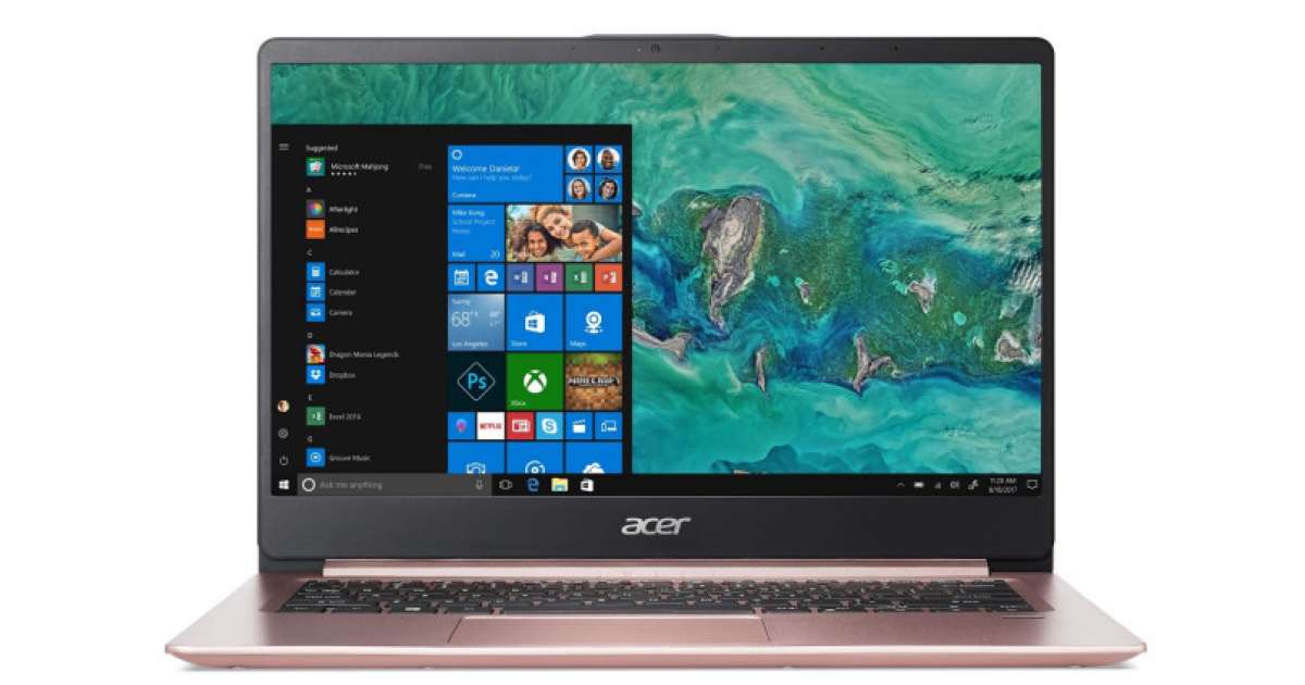 Acer Swift 1 - SF114-32-P44U pink laptop, 14 IPS, Pentium Quad, 8 GB ...