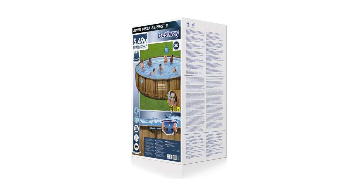 Bestway Swim Vista 488x122cm Fémvázas medence szűrővel (56725) | Pepita.hu