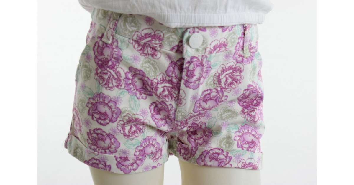 Gatti lány Rövidnadrág - Virág #lila-szürke | Pepita.hu