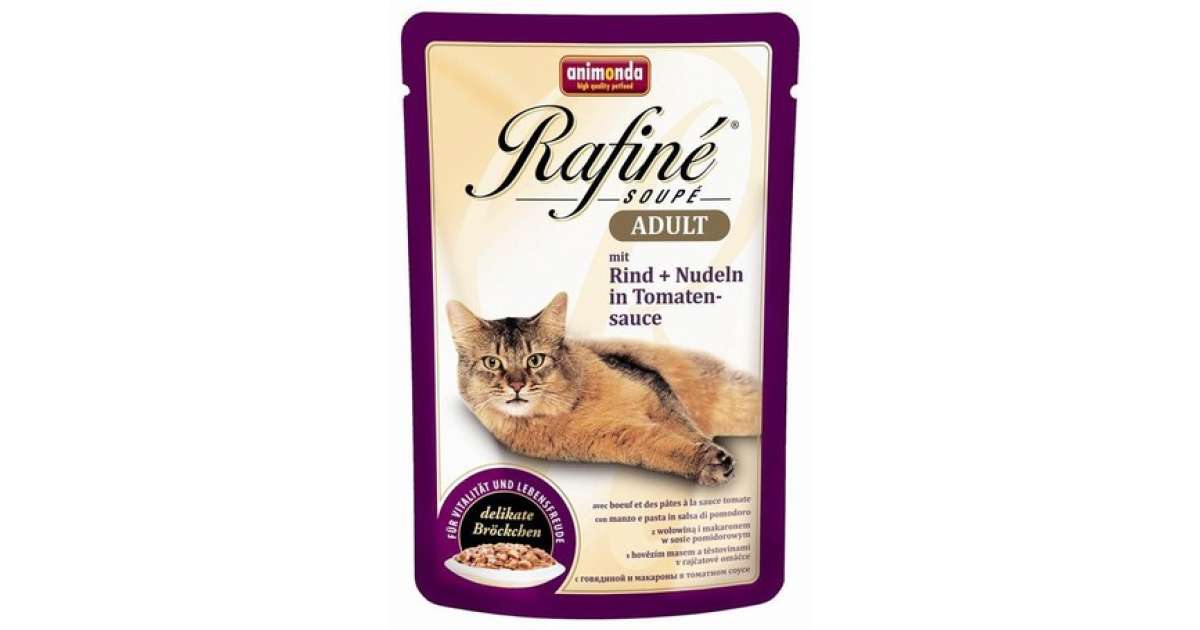 Animonda Rafine Soupé Adult – Marhahús és tészta paradicsomos szószban ...
