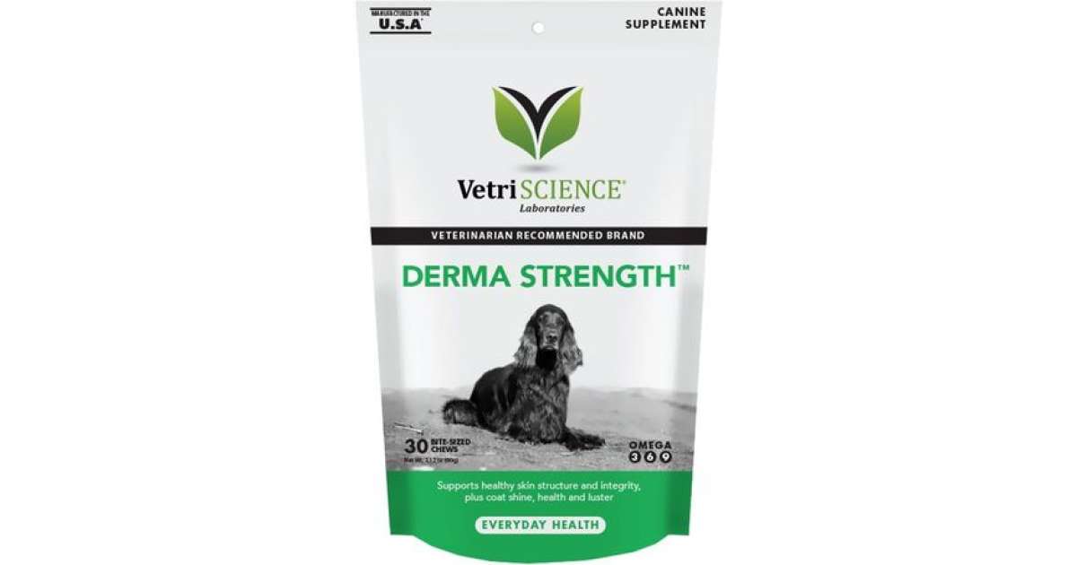 VetriScience Canine Plus Derma Strength rágótabletta kutyáknak (30 db ...