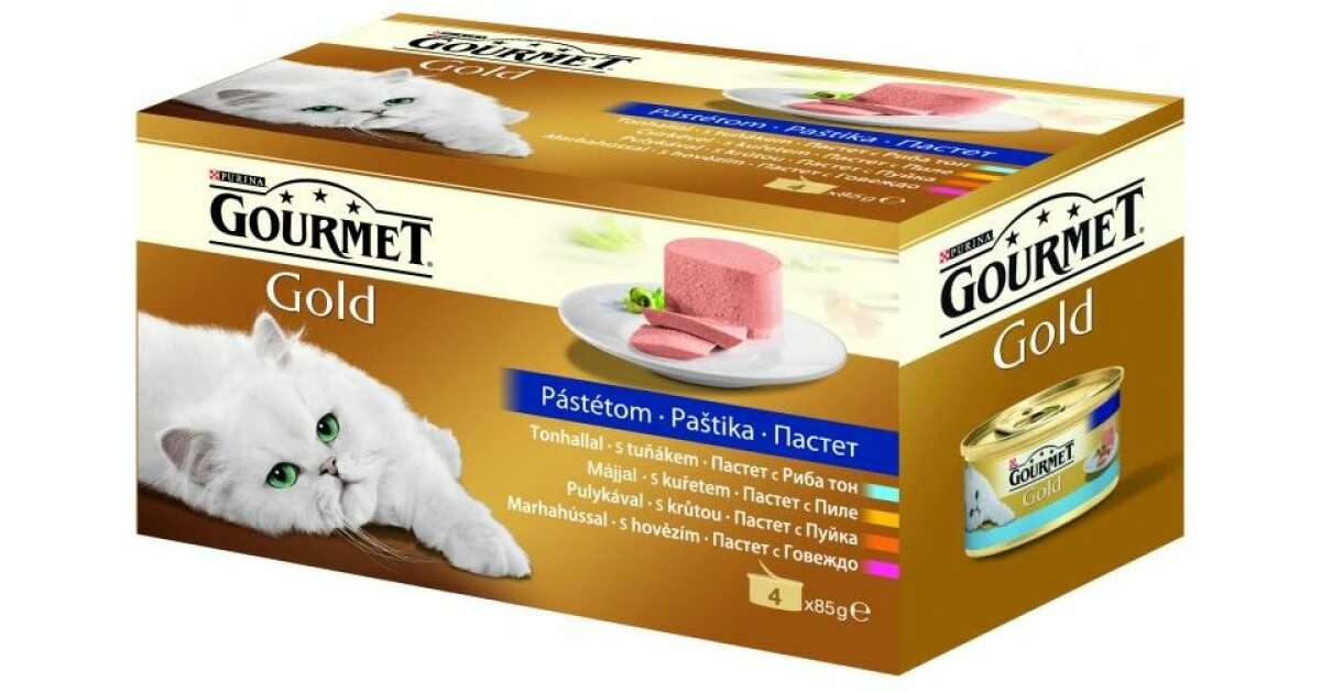 Gourmet Gold Mousse - Pástétom macskáknak - Multipack (4 x 85 g | 4 db ...