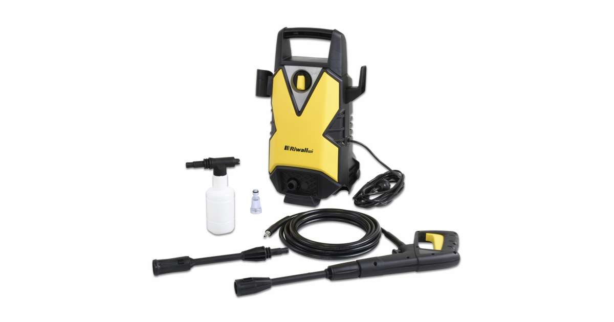 Riwall Pro Repw 100 Set Elektromos Magasnyomású Mosó 1400 W, Sárga ...