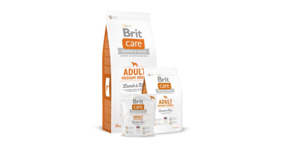 Brit Care Adult Medium Breed Lamb&Rice Kutyaeledel 3kg | Pepita.hu