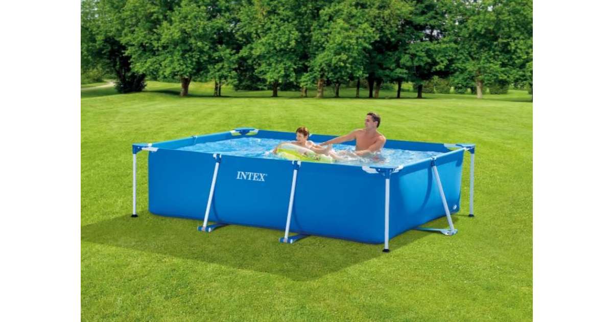 Intex Négyszögletes fémvázas kerti Medence 260x160x65cm (28271NP ... Intex Négyszögletes fémvázas kerti Medence 260x160x65cm (28271NP ...