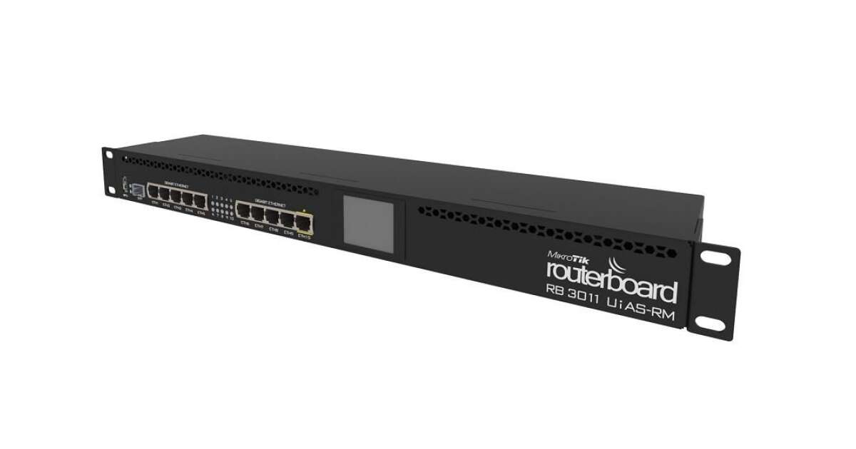 Mikrotik RB3011UIAS-RM Vezetékes Router RouterBOARD 10x1000Mbps ...