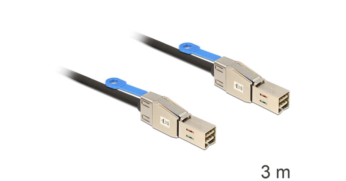 Cablu Delock Mini SAS HD x 4 SFF 8644 tată > Mini SAS HD x 4 SFF 8644 ...