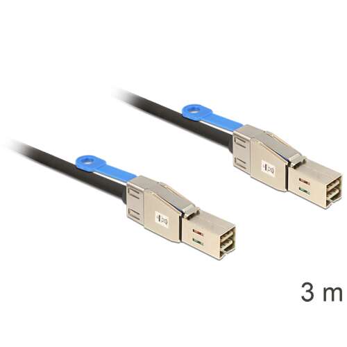 Cablu Delock Mini SAS HD x 4 SFF 8644 tată > Mini SAS HD x 4 SFF 8644 ...