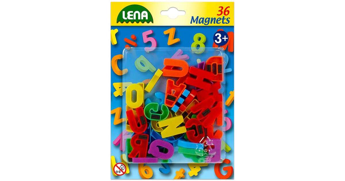 LENA: Magnetické veľké písmená sada 36 kusov | Pepita.com