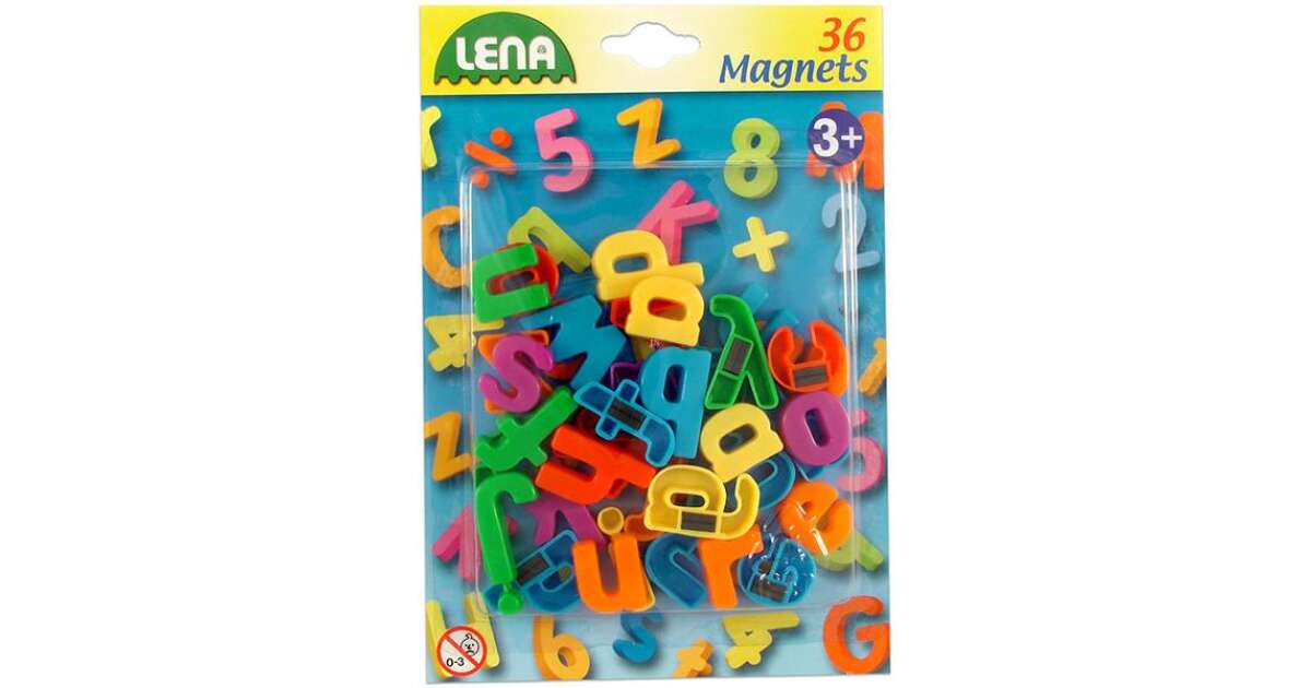 LENA: Magnetické veľké písmená sada 36 kusov | Pepita.com