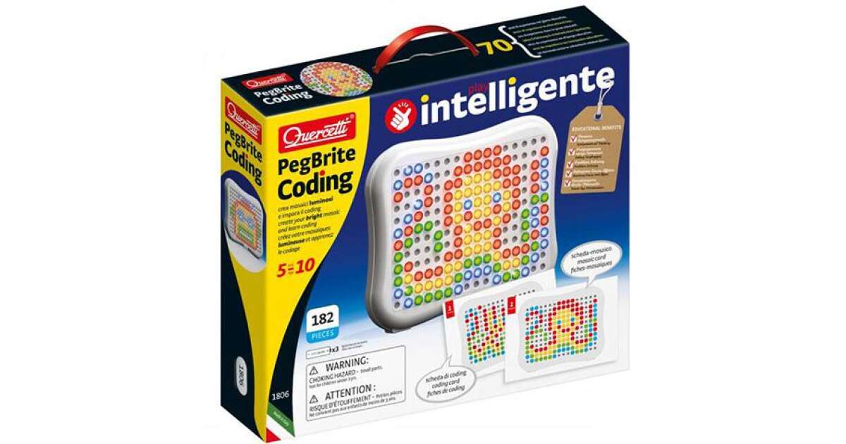 Quercetti: Peg Brite kódolás fejlesztő játék fényekkel | Pepita.hu