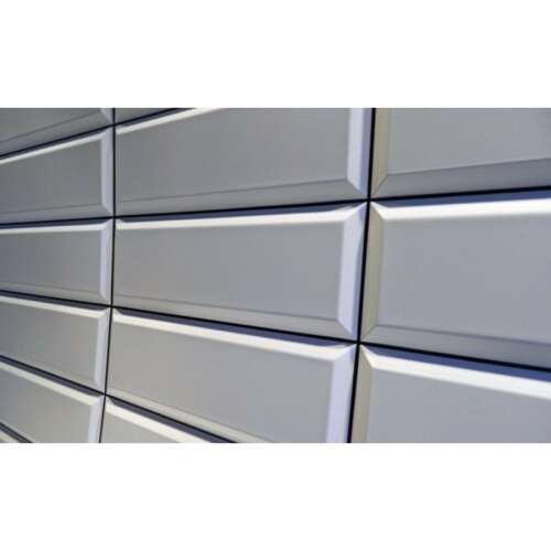FLEXWALL White Tile Black Seam fehér csempe, fekete fuga PVC falpanel ...