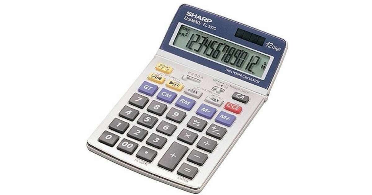 SHARP Számológép, asztali, 12 számjegy, SHARP EL-337 | Pepita.hu