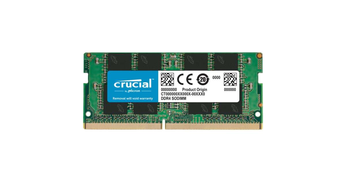 Crucial CT16G4SFRA32A 16GB (1x16GB) 3200MHz DDR4 SODIMM Laptop Memória | Pepita.hu
