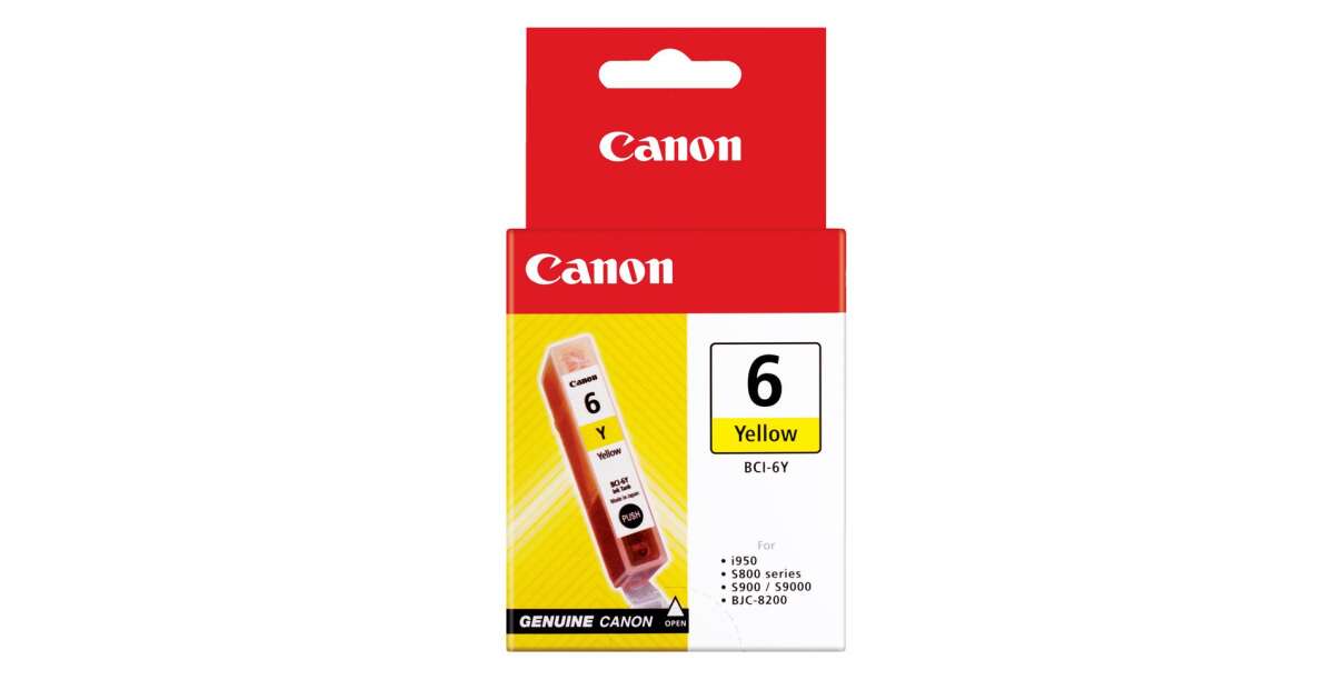 CANON BCI-6Y Cartuș de cerneală pentru imprimante BJC-8200 Photo, i560 ...
