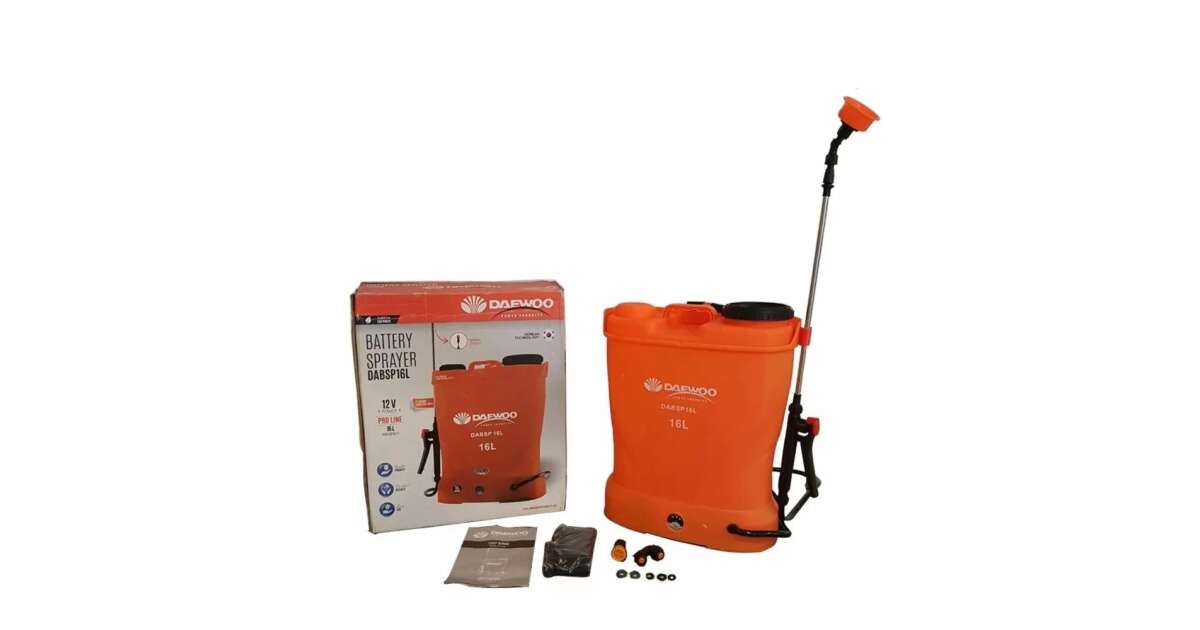 Daewoo DABS16K Akkus Háti Permetező 16L, Narancssárga | Pepita.hu