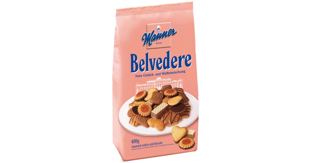 Manner Belvedere Keksz Mix 400G (Vegyes ízesítésü teasütemény) | Pepita.hu