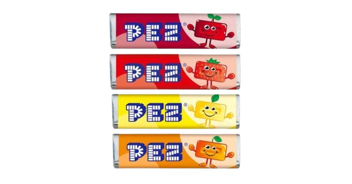 PEZ Fruit cukierki pudrowe wymienny wkład uzupełniający 8,5 g, owocowe ...